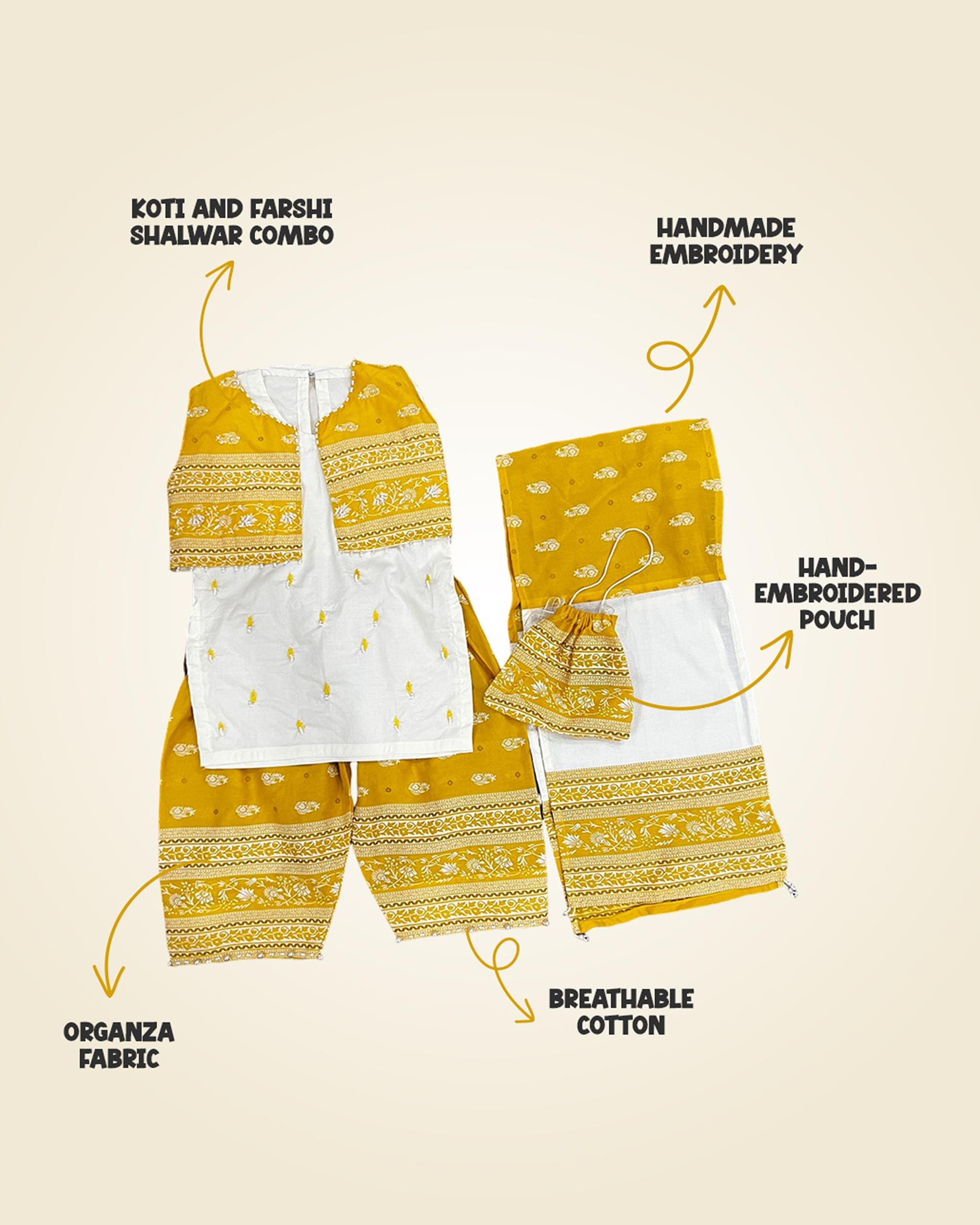 Kesar Kali Farshi Set – stitchberry